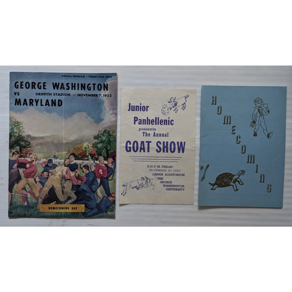 Accents | George Washington University Memorabilia 1953 Booklet ...